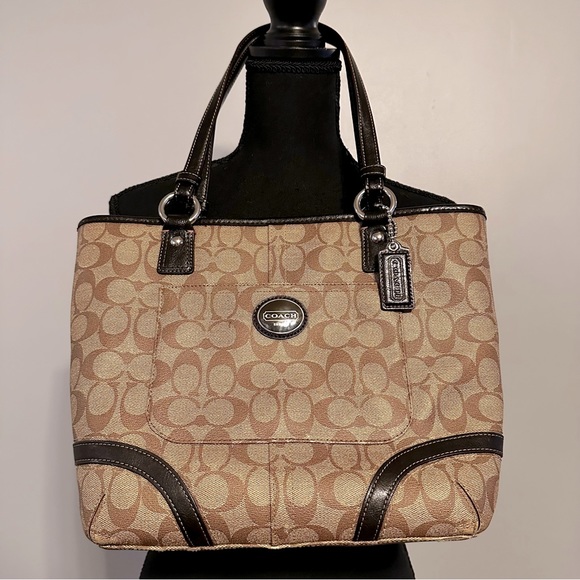 Coach | Bags | Coach Signature Leather Tote | Poshmark
